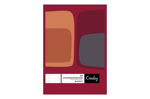 Croxley JD566 F&M 80 Sheet Punched & Ruled Exam Pad
