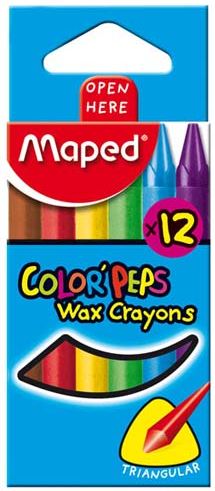 Maped Color'Peps Triangular Wax Crayons 12's | Limited