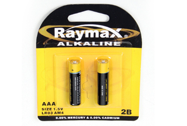 Battery Raymax Alkaline AAA Card-2 | Limited Stock, Massive