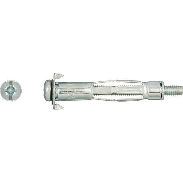 Rawlplug Interset Fixing For Drywall M4X46mm x100 - Box 8mm Drill ...