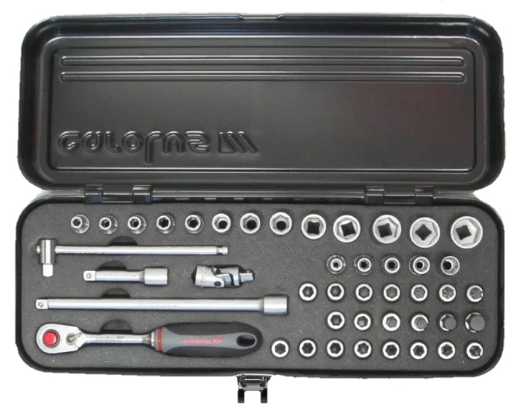 Carolus 1/4" Socket Set by Gedore – 44 Pieces in Metal
