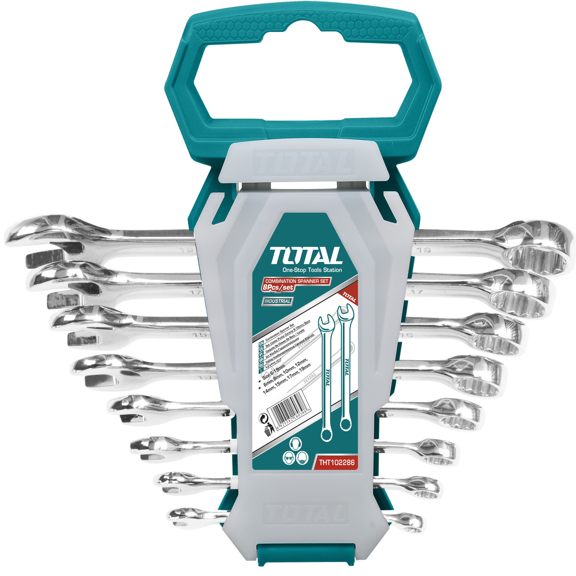 Total Tools 8-Piece Combination Spanner Set 6-19mm | Limited