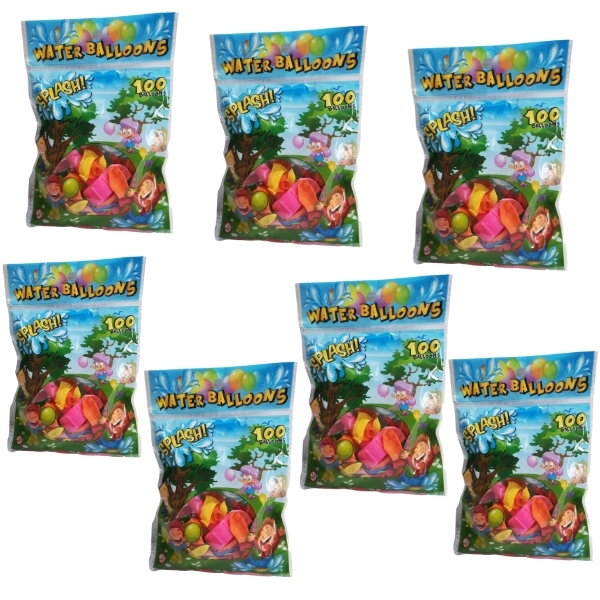 Water Balloons Bulk Pack - 700 Balloons & 7 Nozzles | Daily