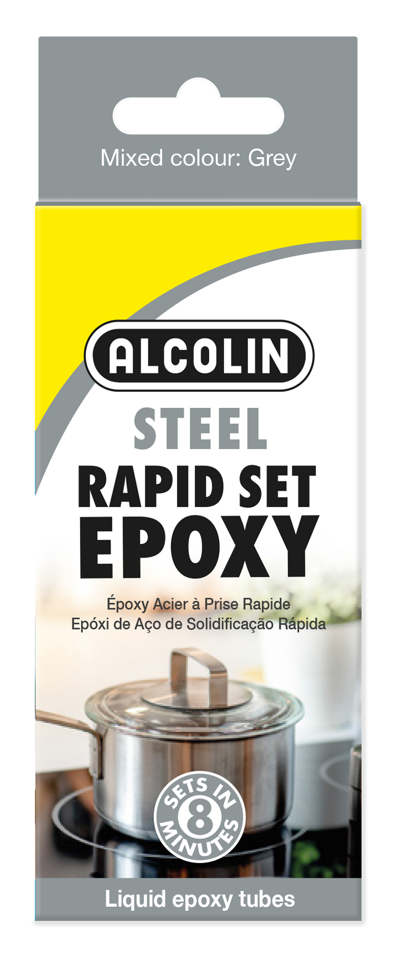 Alcolin Epoxy Liquid Rapid Set Steel - 2x20g | Limited Stock