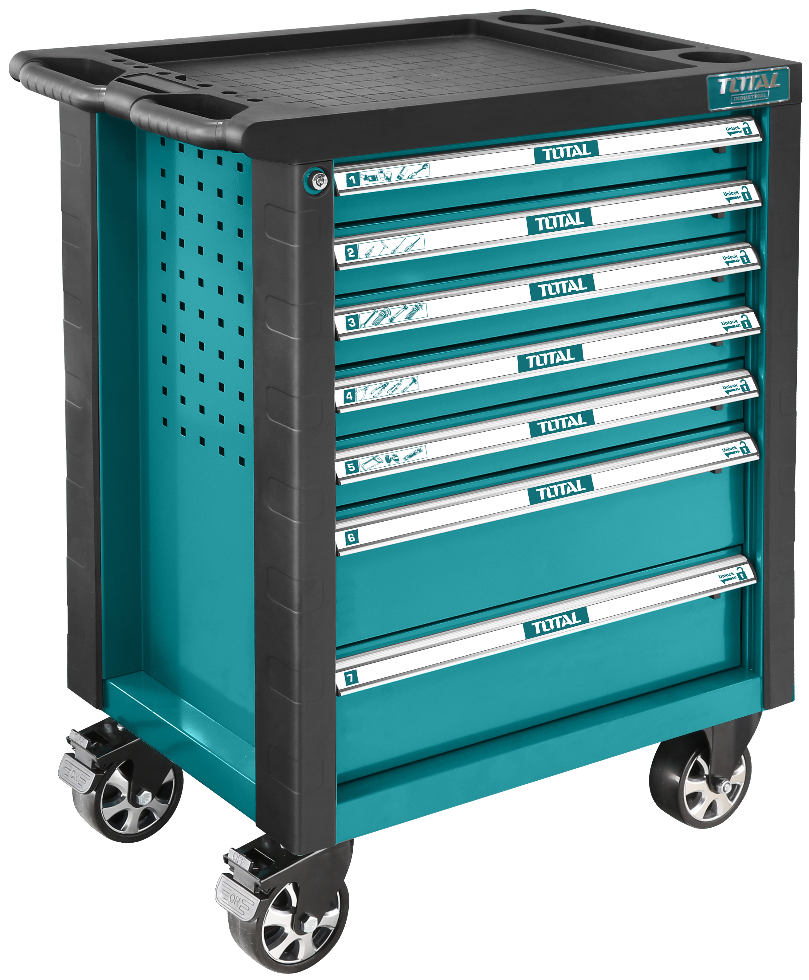 Total Tools 7 Drawer Tool Cabinet with 162 Pieces – Limited