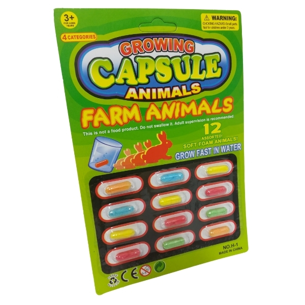 SourceDirect Sponge Growing Animals Capsules – Farm Animals
