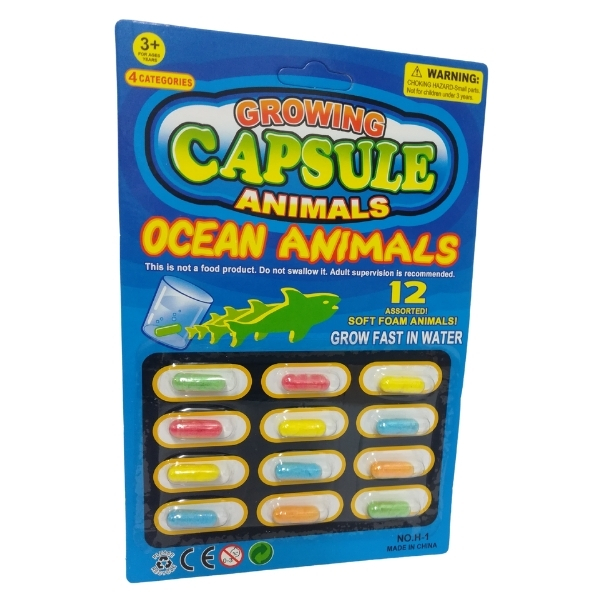 SourceDirect - Sponge Growing Animals - Ocean Animals (12 Capsules ...