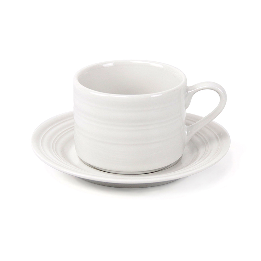 Linea 220ml Cup & Saucer - Set of 24 - Dailydeals.co.za