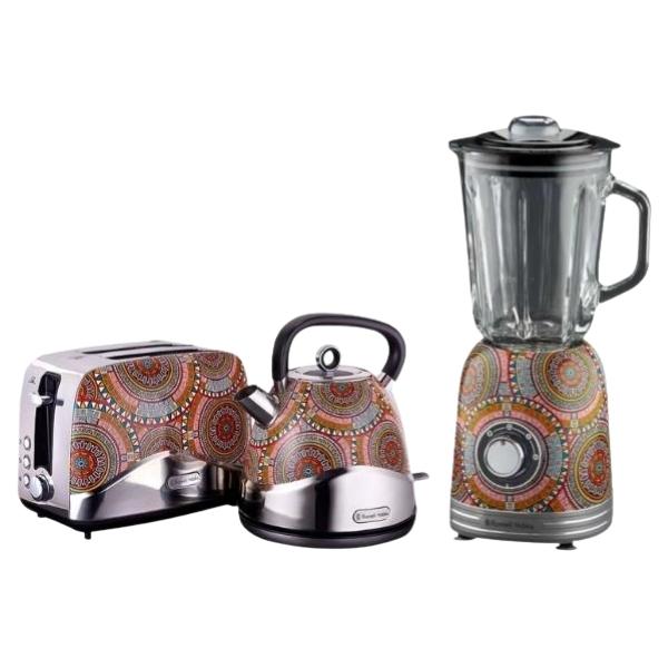 Russell Hobbs African Styled Toaster, Kettle & Blender Set