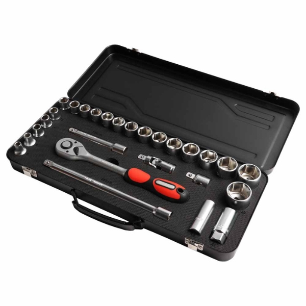 Tork Craft ½” Socket & Ratchet Set – 27 Pieces | Limited