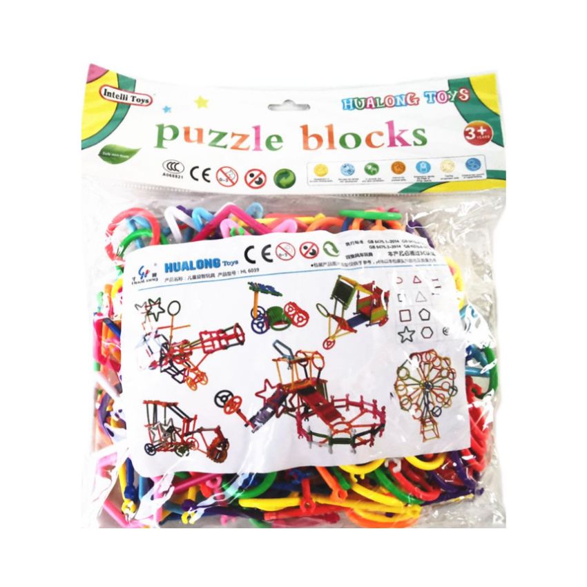 Hualong Puzzle Shapes Building Blocks - Educational Toys for