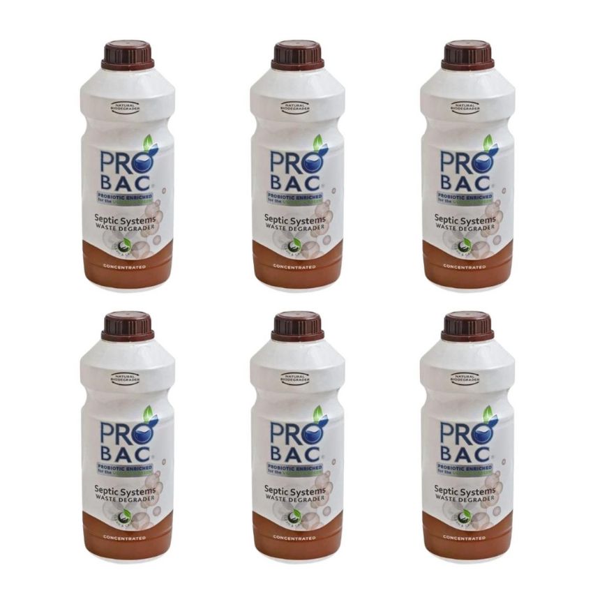 Probac Septic Systems Waste Degrader 1L Pack of 6 | Limited