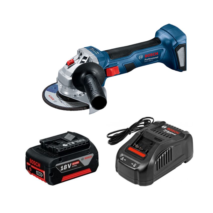 Bosch - Cordless Angle Grinder 700W, 6.0Ah Battery and Charger ...