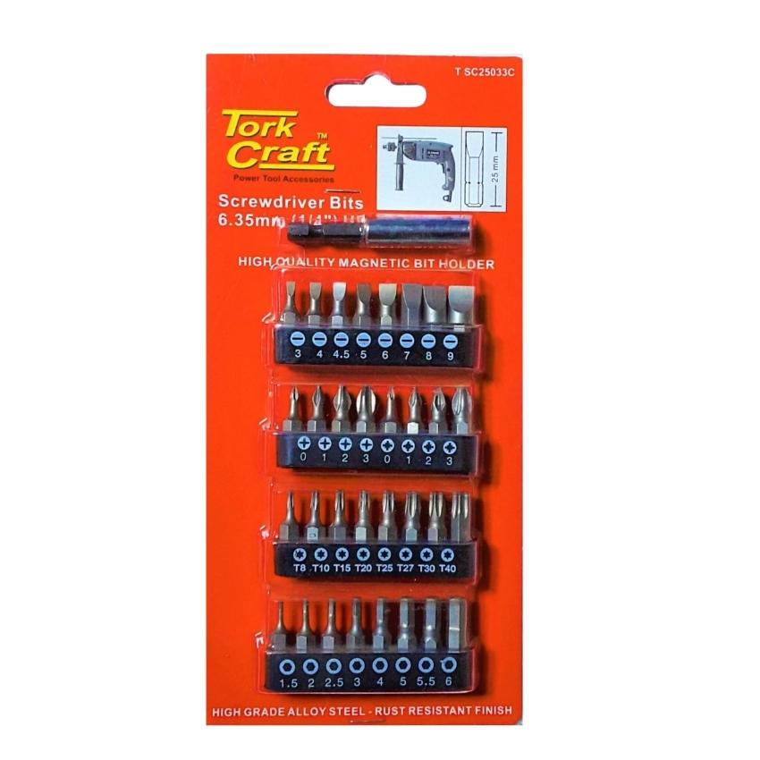 Tork Craft - S/D - 33Piece - Multi Bit Set - Dailydeals.co.za