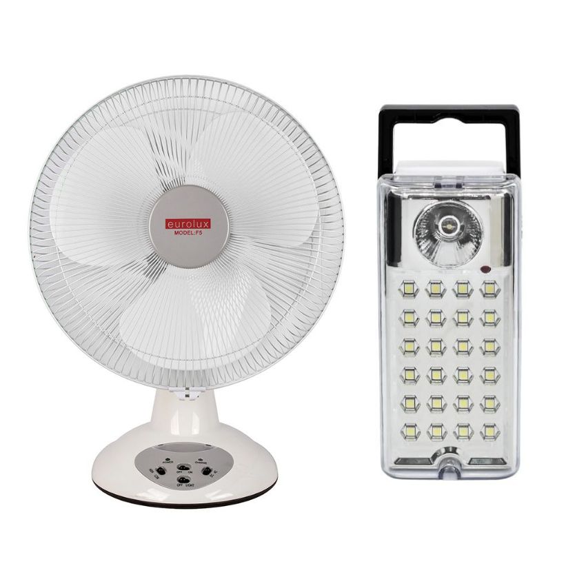 Eurolux - Rechargeable Desktop Fan with Light & Waco Rechargeable ...