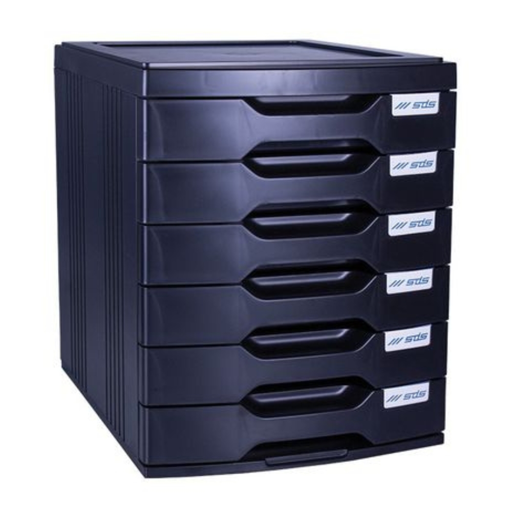 SDS 6 Drawer Filing System - Charcoal | Limited Stock,