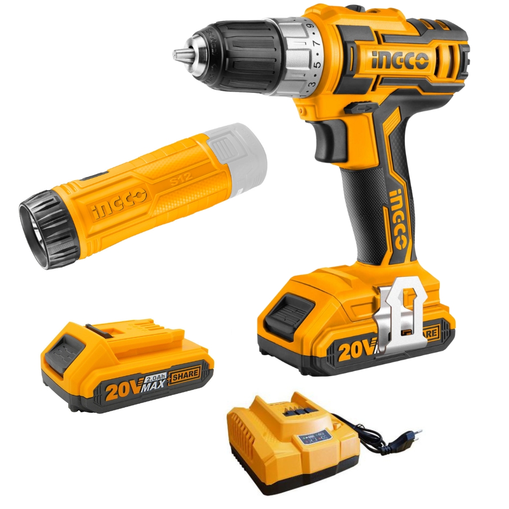 Ingco 20V Cordless Drill & Flashlight – Limited Stock!
