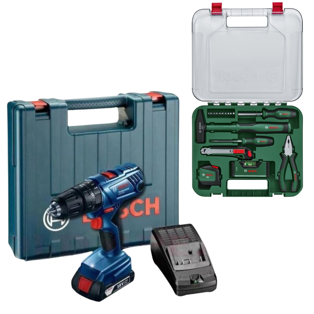 Bosch GSB180-LI Cordless Drill & 17-Piece Tool Set – Limited