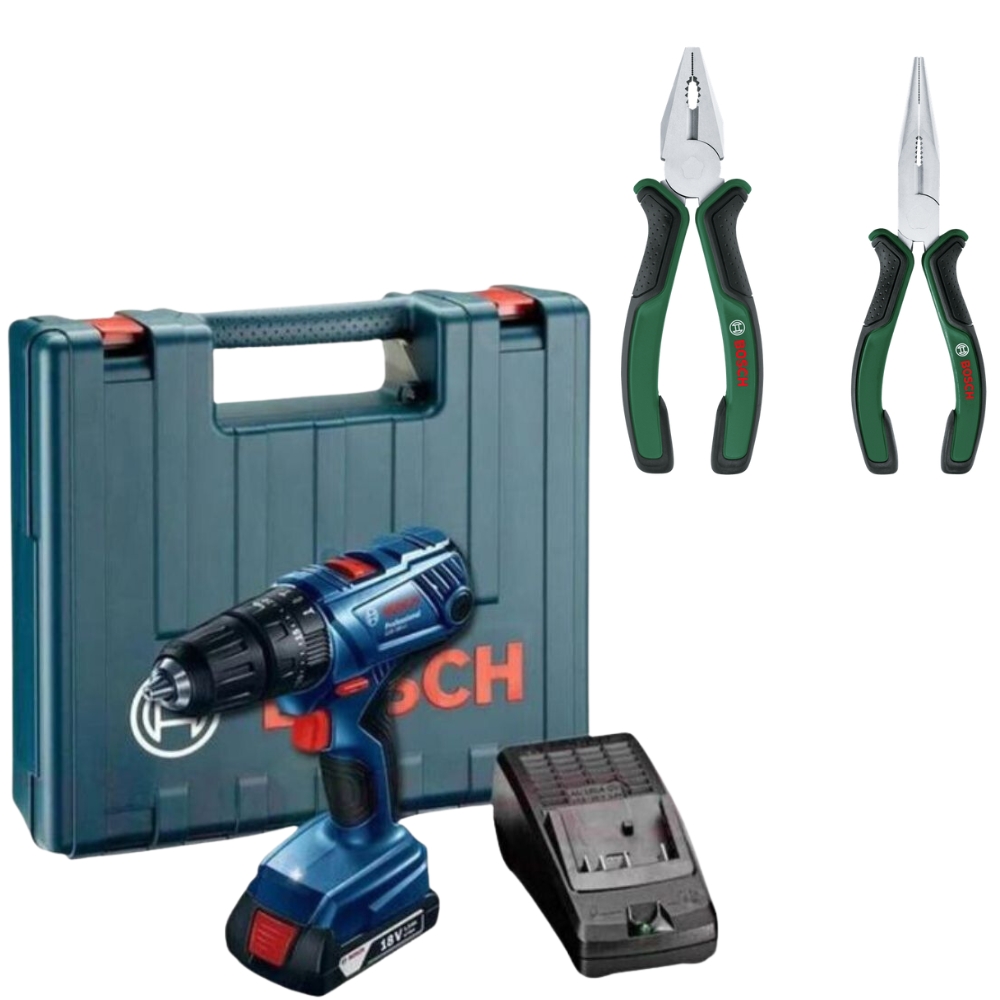 Bosch GSB180-LI Cordless Drill & Pliers Set – Limited Stock!